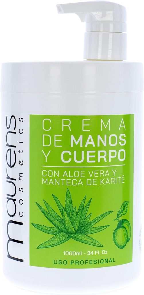 CREMA DE MANOS Y CUERPO Hidratante con Aloe Vera y Manteca de Karité Formato familiar MAURENS ...